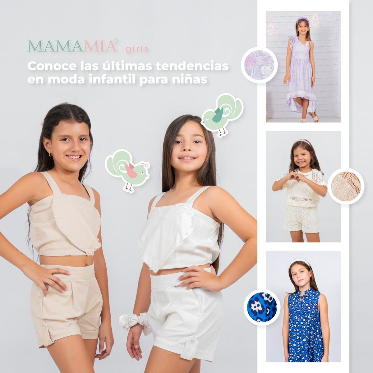 Últimas Tendencias en Moda Infantil para Niñas Verano - Mamamia Girls ...
